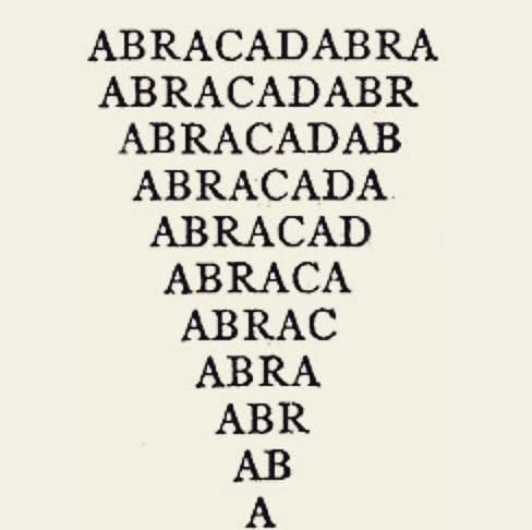 The Magical Meaning Behind Abracadabra - Weird History Stories