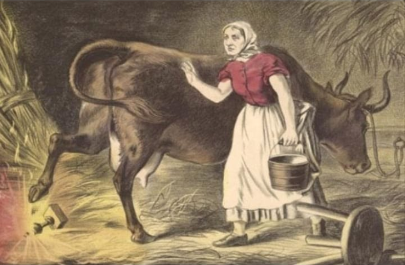 Mrs. O'Leary and the Great Chicago Fire of 1871 - Weird History Stories